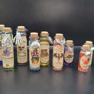 Fake Apothecary Potion Bottles Halloween Faux Poison Bottles Witchs ...