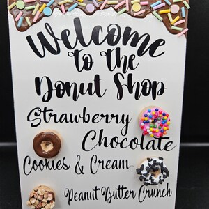 Mini Donut Shop Sign for Tiered Tray Tiered Tray Donut Decor Donut Shop ...
