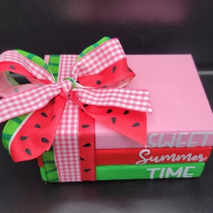 Watermelon Book Stack Watermelon Theme Stacked Books Watermelon Tiered ...