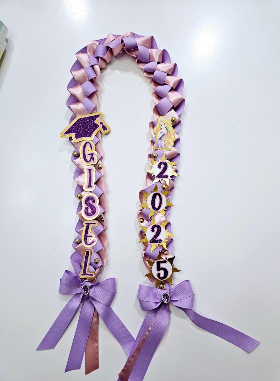 Rapunzel Senior Lei | Birthday Lei | Graduation Lei | Bachelorette Lei ...