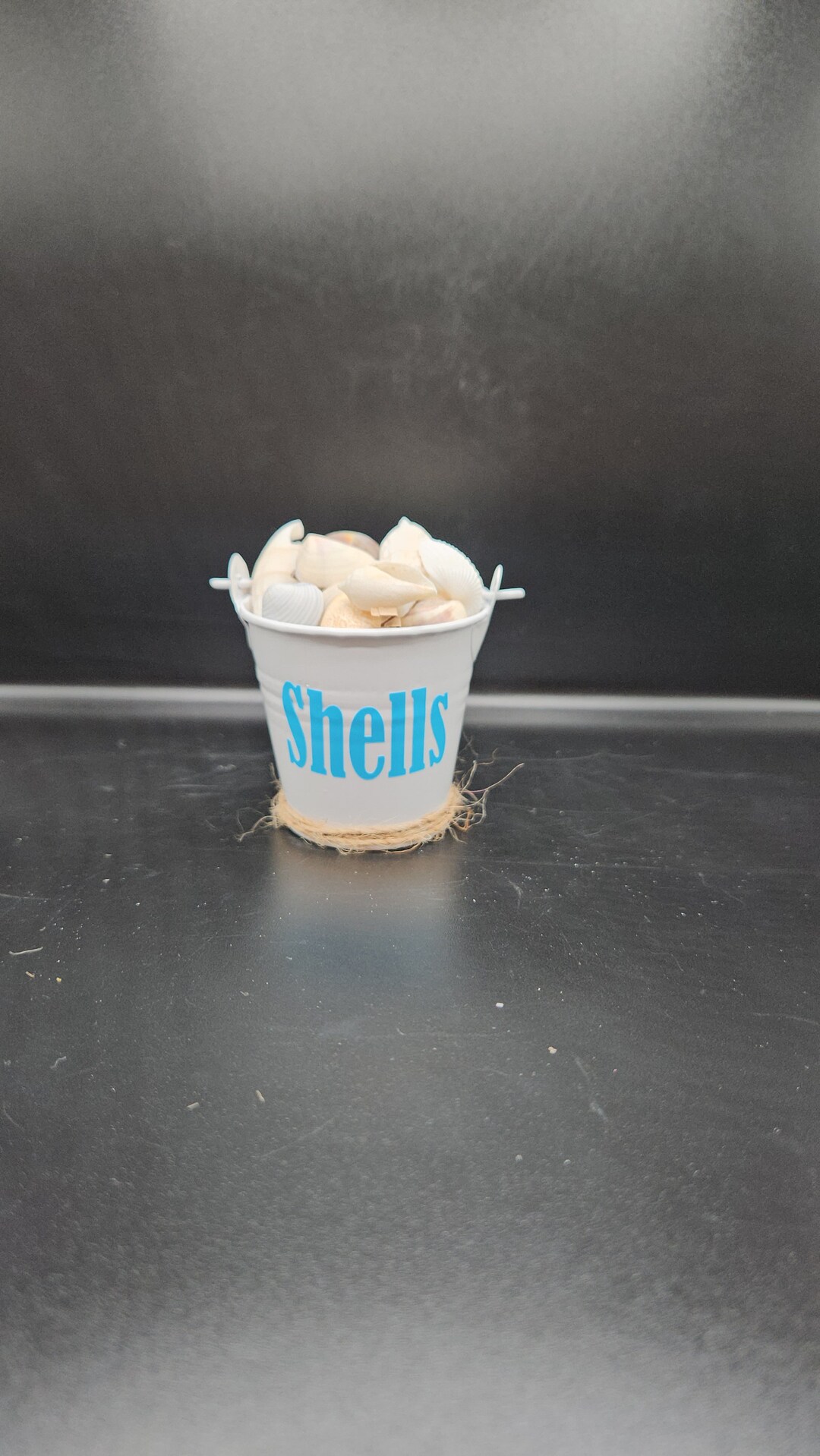 Mini Beach Bucket of Shells Decor for Tiered Trays Beach Bucket Decor ...