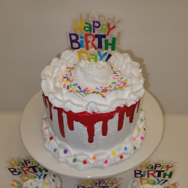 Fake Birthday Cake - Etsy