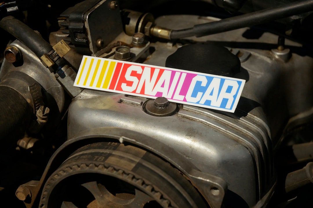 SNAILCAR • Parody Racing Sponsor • Die-cut Sticker - Etsy