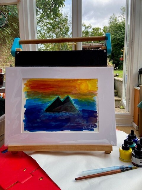 Skelligs Rock Ink Painting, Located off the Coast of Co. Kerry in ...