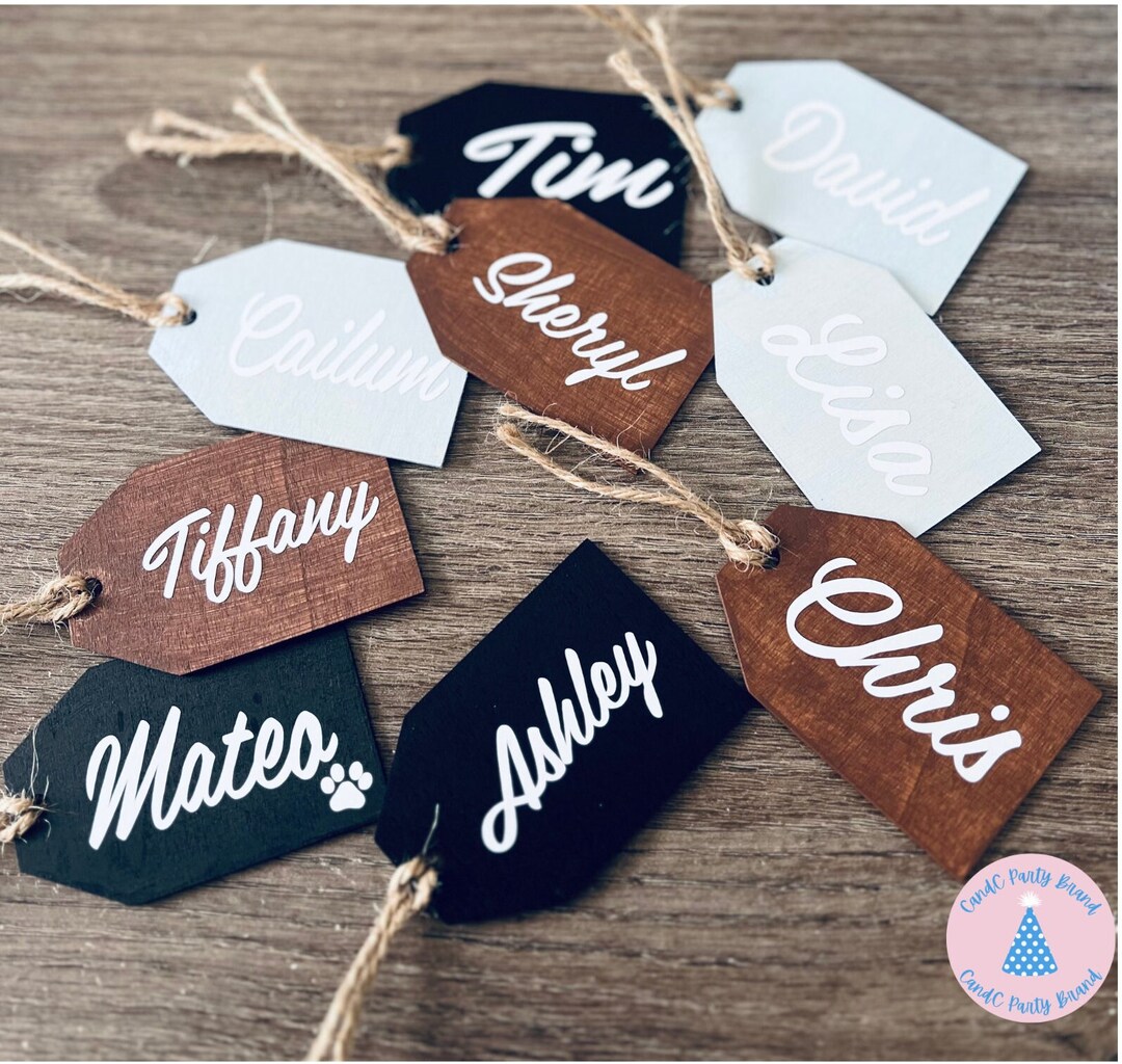 Personalized Name Wooden Groomsmen Bridesmaid, Custom Engraved Gift ...