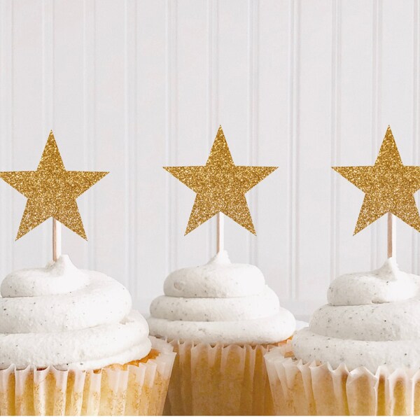 Star Cupcake Toppers - Etsy