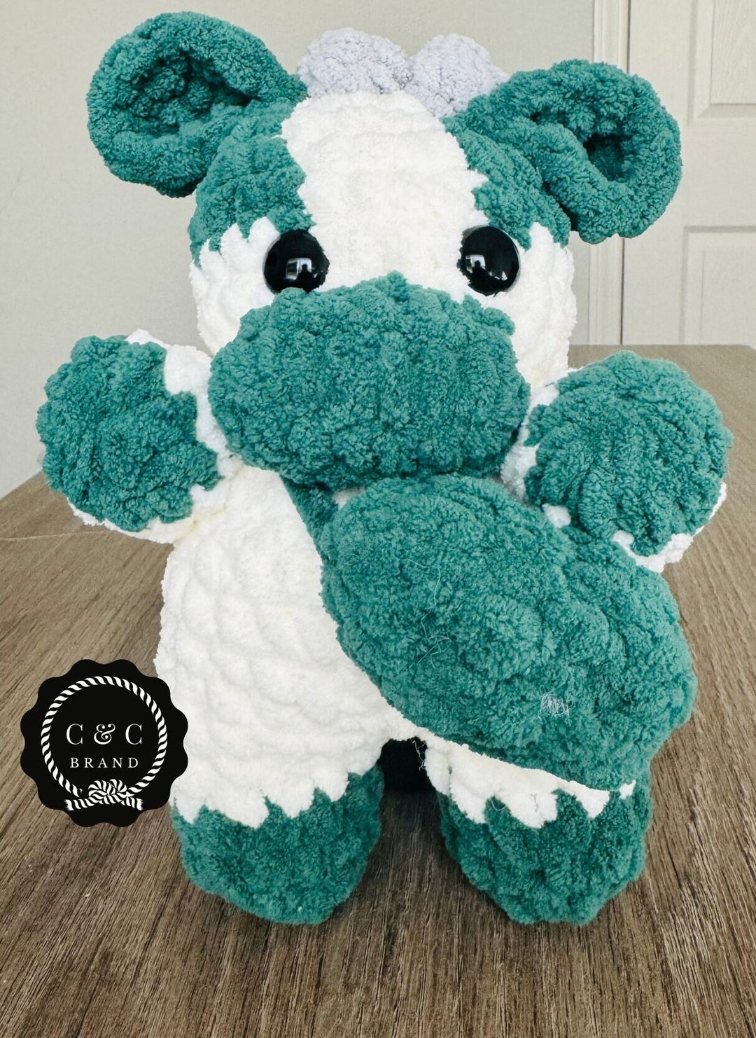 St. Patrick's Day Green Pickle Cow Plush irish Gift Clover Green ...