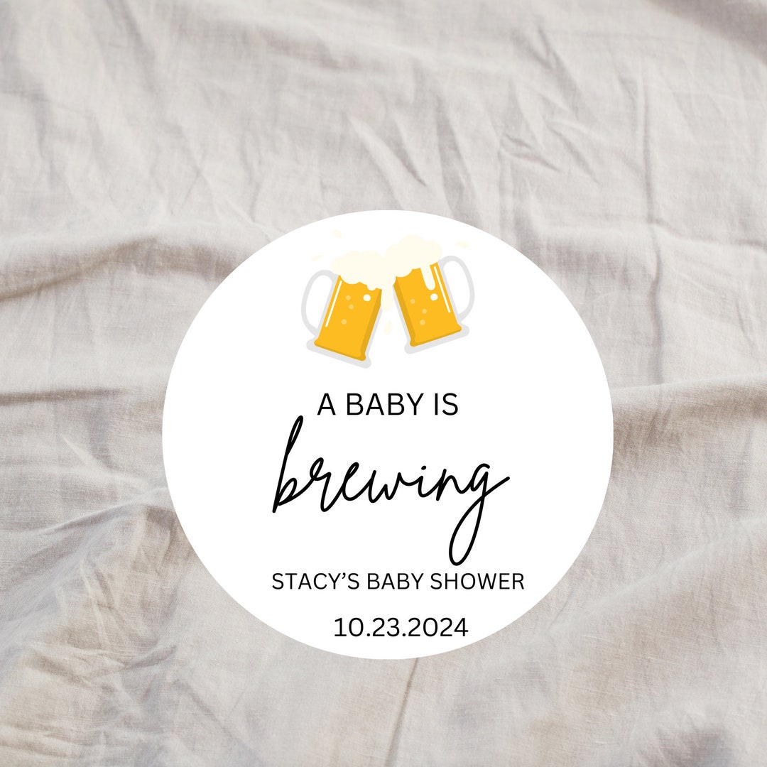 A Baby is Brewing Labels,a Baby is Brewing Stickers,baby Shower Favor ...