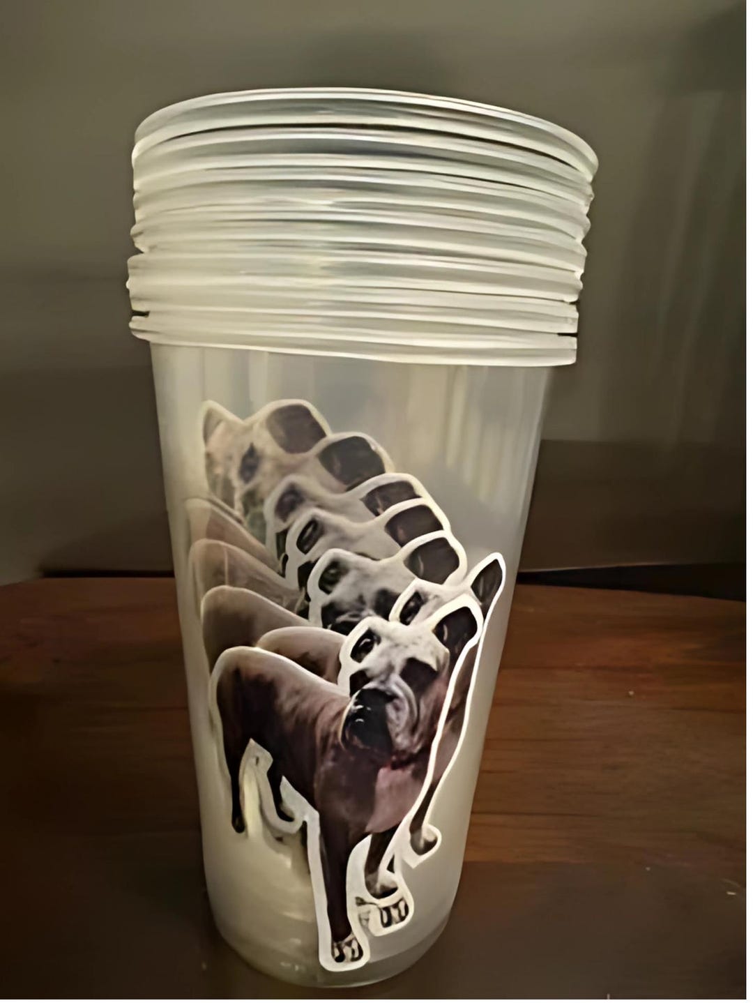 Party Animal Pet Custom Face Plastic Party Cups Personalized Party Cups ...