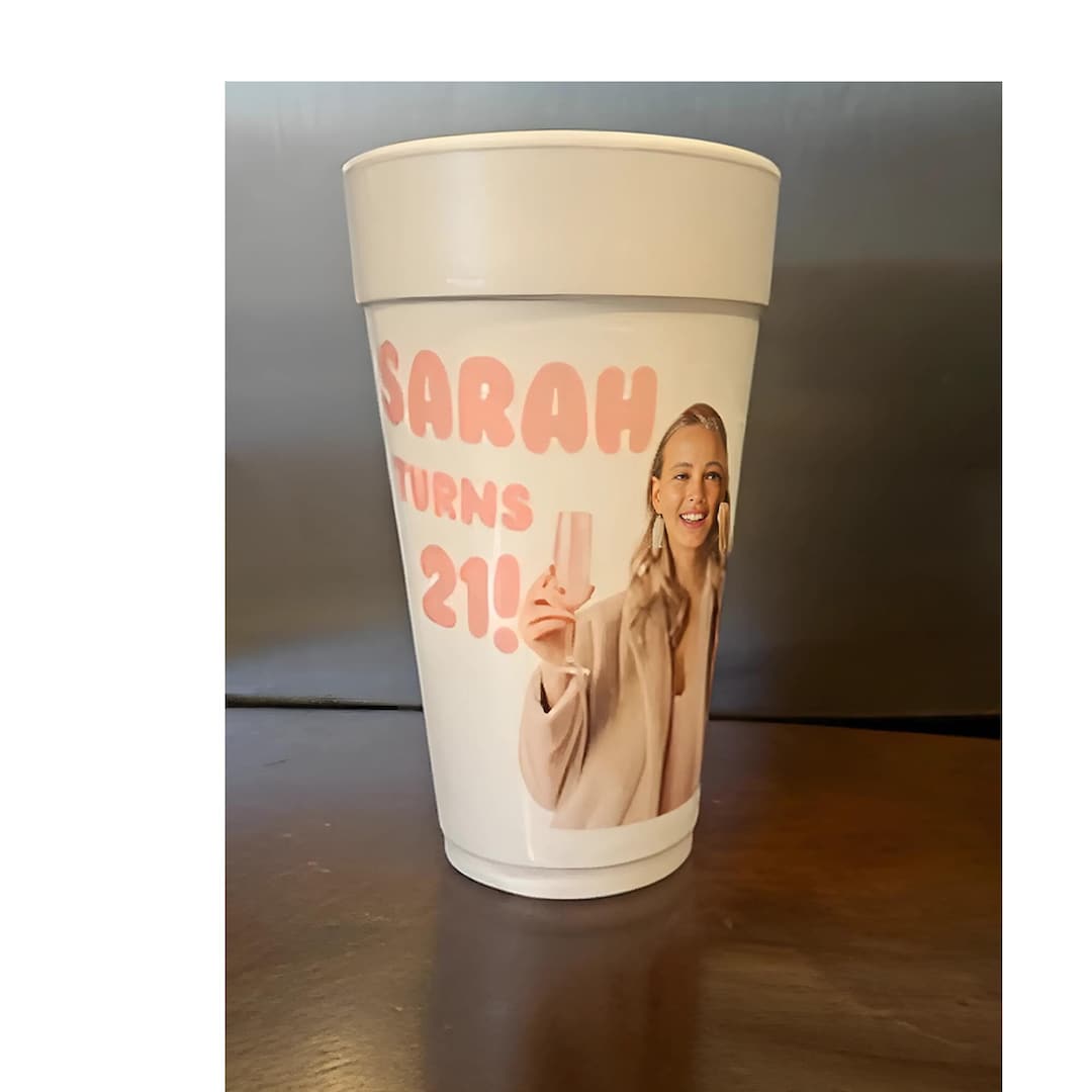 Custom Styrofoam Cups | Personalized Foam Party Cups | Wedding ...