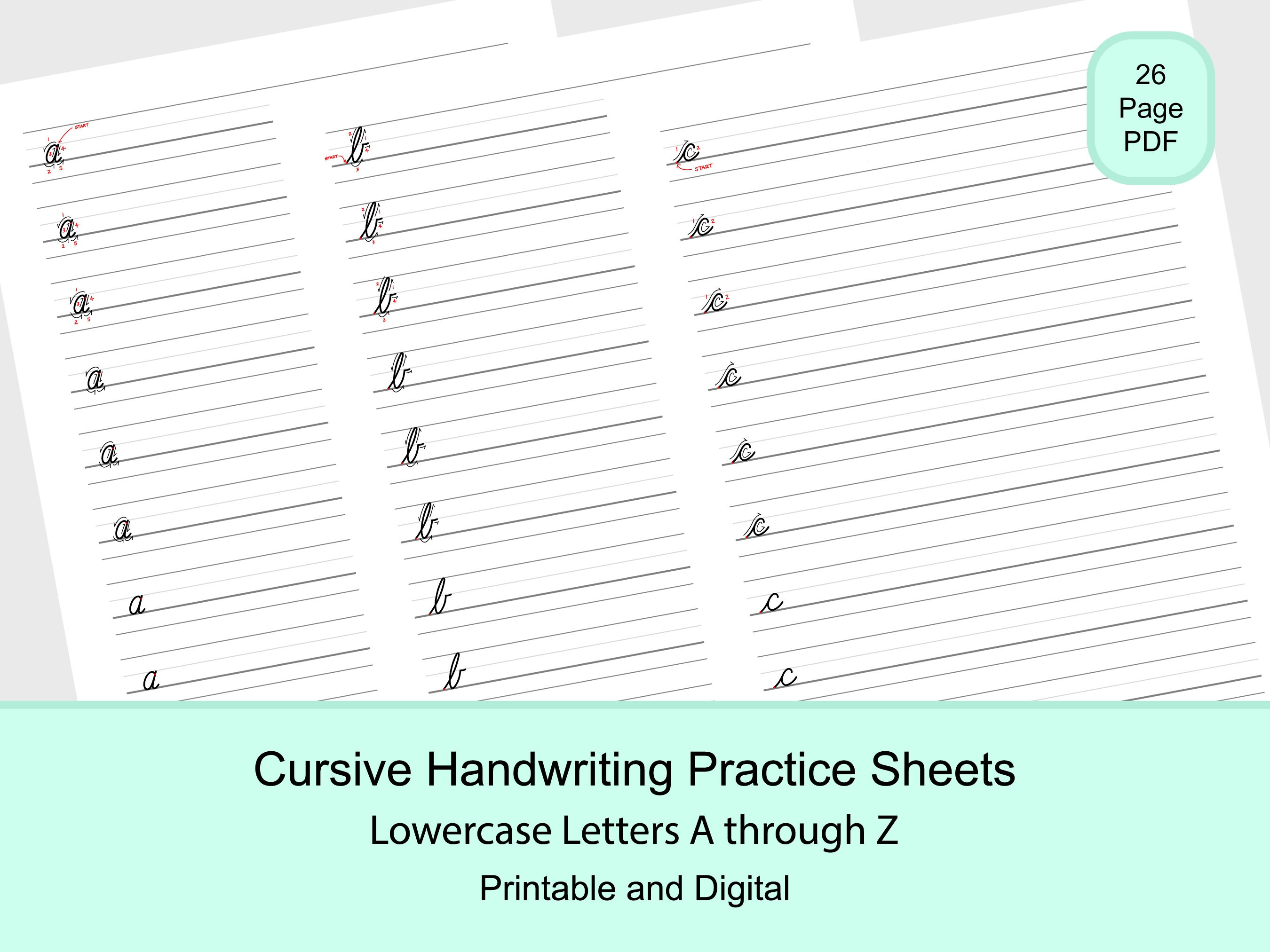 Lowercase Z In Cursive