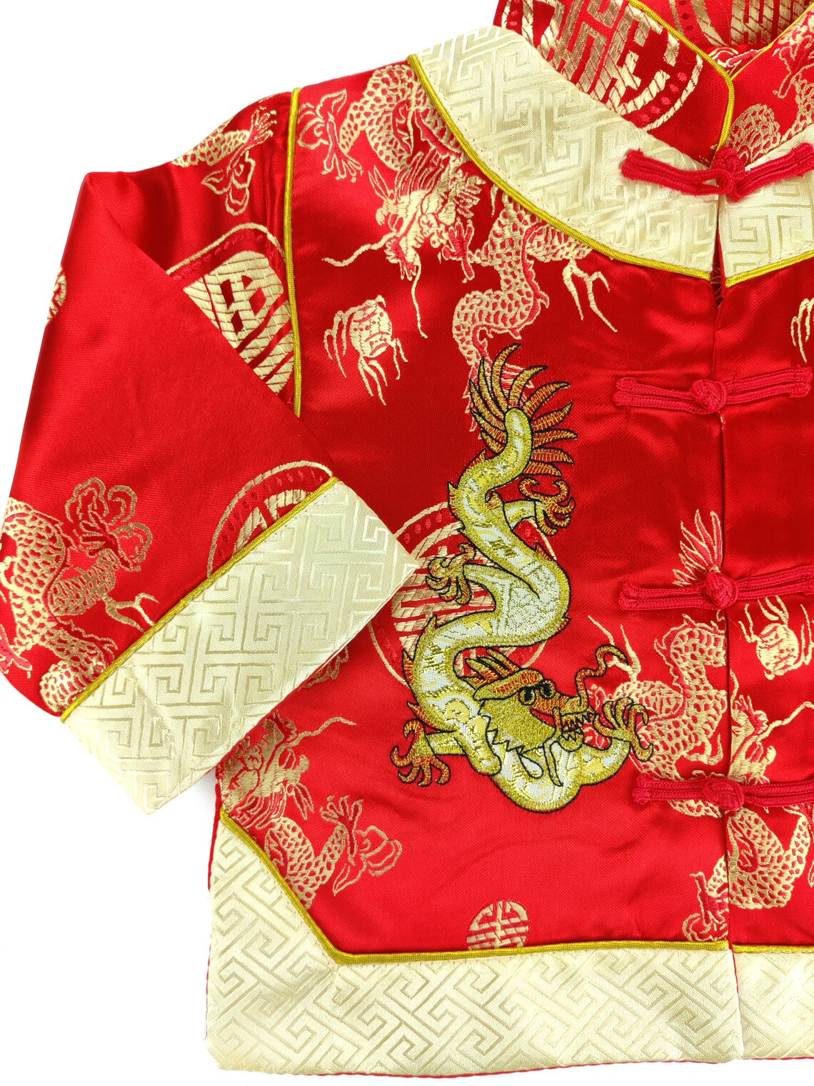 Dragon Chinese Baby Tang Suit 12m W/ Tiger Shoes and | Etsy