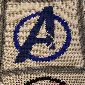 Crochet Marvel Blanket Graph Pattern - Etsy