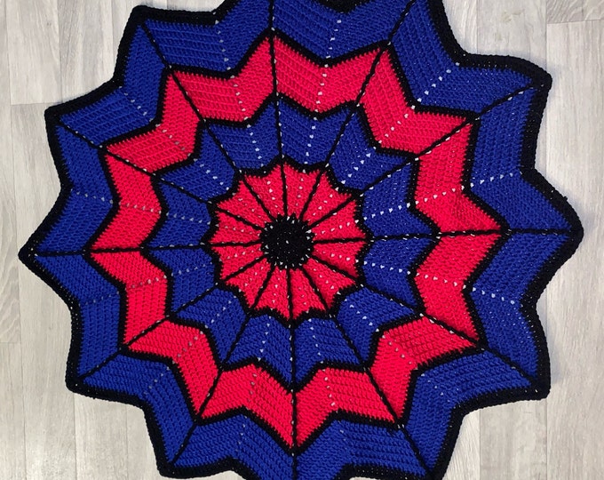 Toddler Spiderman Inspired Blanket, Spider Web Blanket, Toddler Blanket ...
