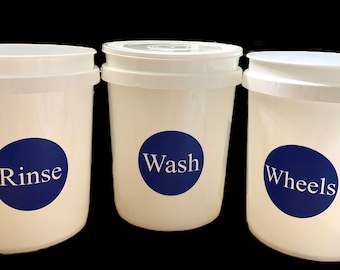 Wash Rinse Bucket Stickers - Etsy