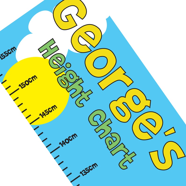 Personalised Zoo Children's Height Chart - Etsy UK