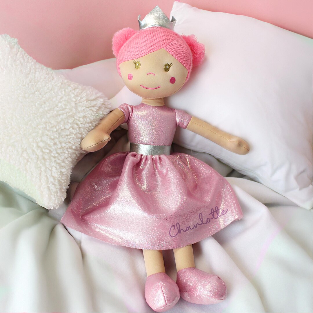 Personalized Pink Princess Ballerina Rag Doll - Keepsake Gift - Etsy