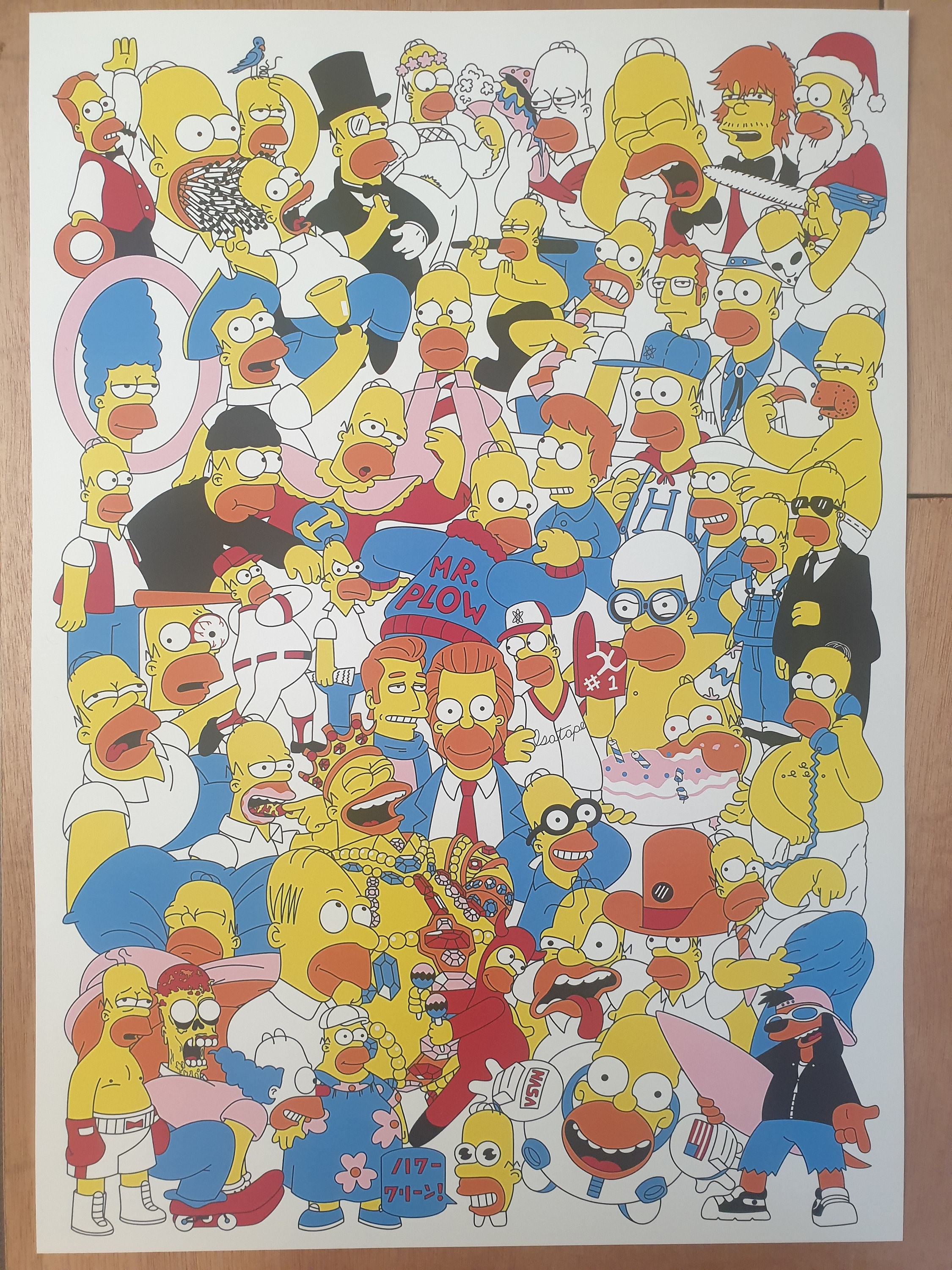 DIGITAL Simpsons A3 Poster - Simpsons Wall Art - Life of Homer ...