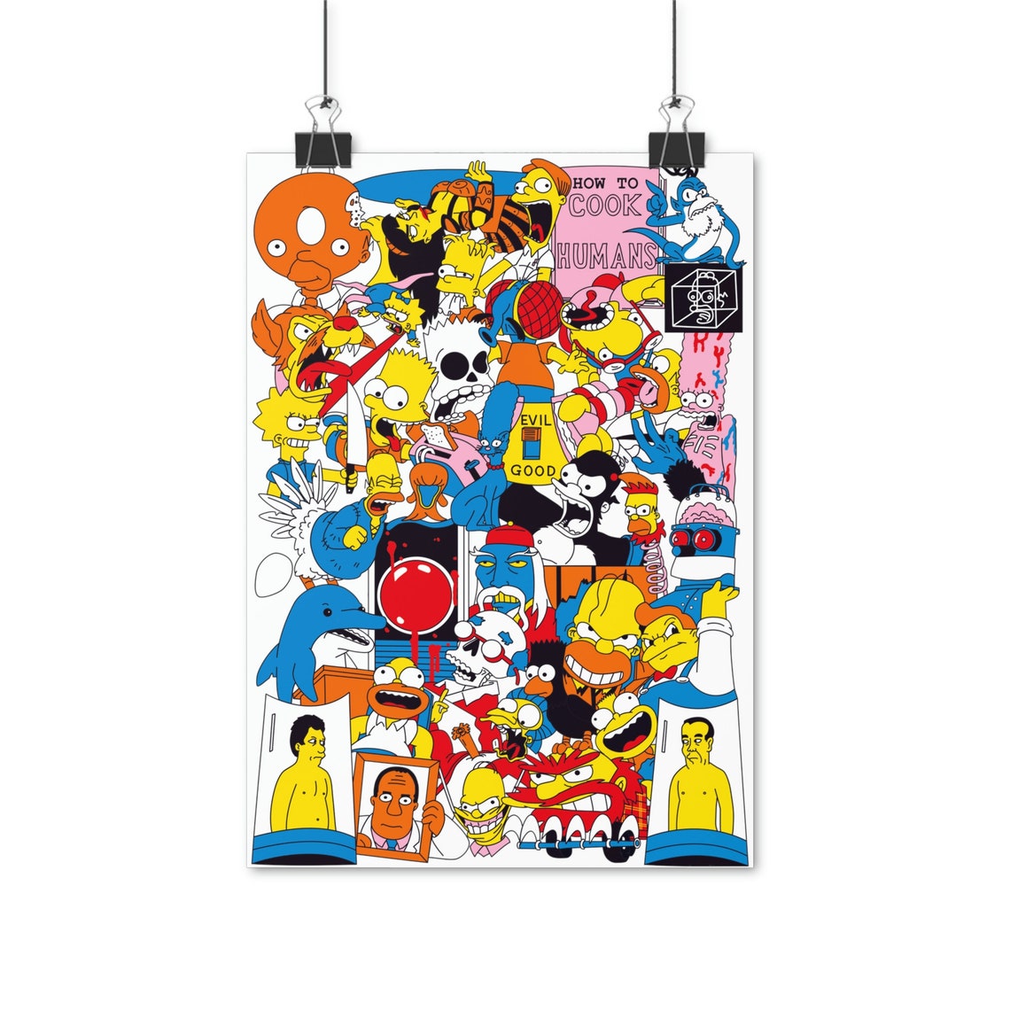 DIGITAL Simpsons A3 Poster - Simpsons Wall Art - Treehouse of Horror ...