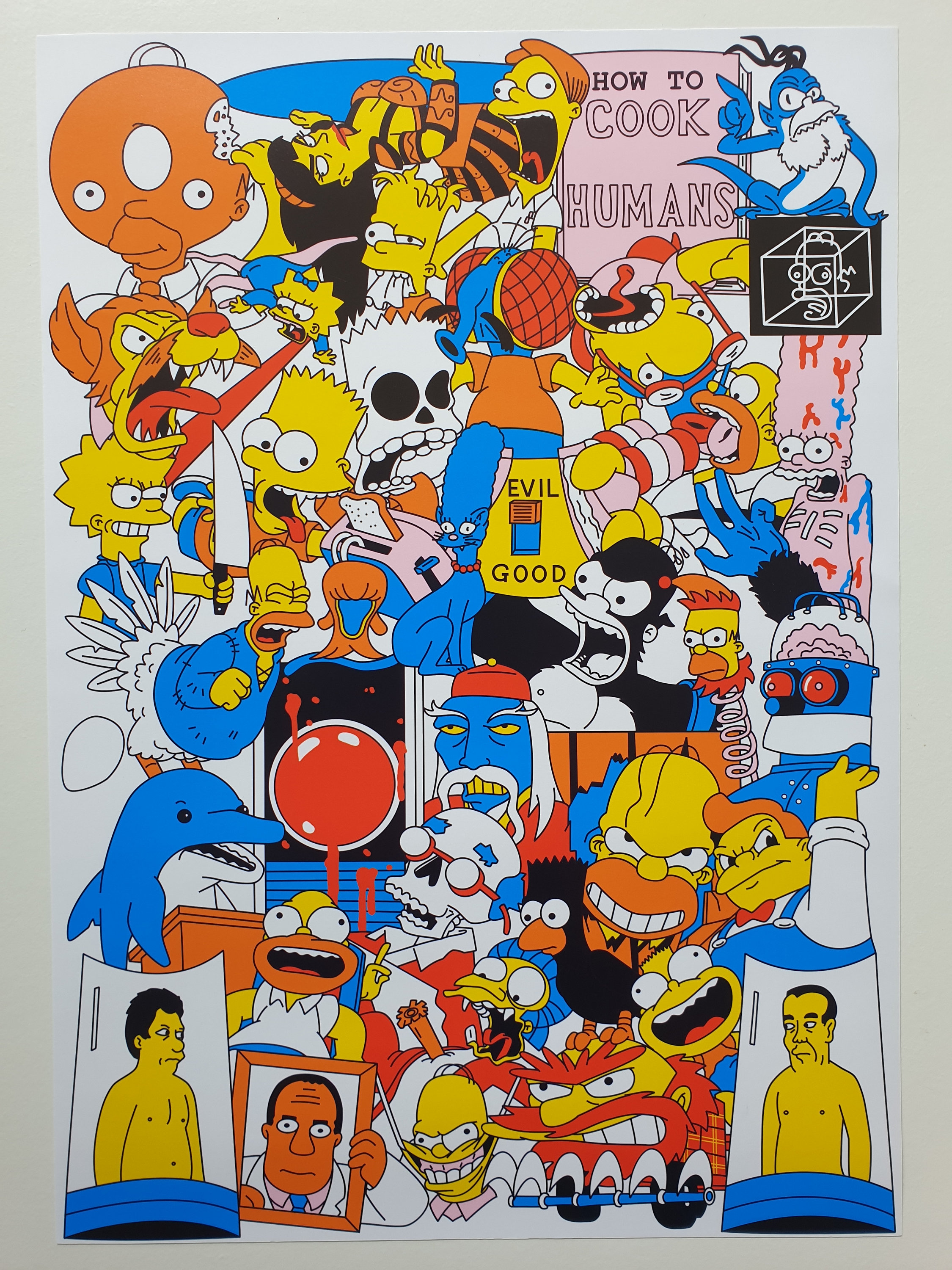 DIGITAL Simpsons A3 Poster Simpsons Wall Art Treehouse of Horror ...