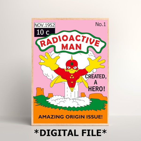 Radioactive Man Art - Etsy
