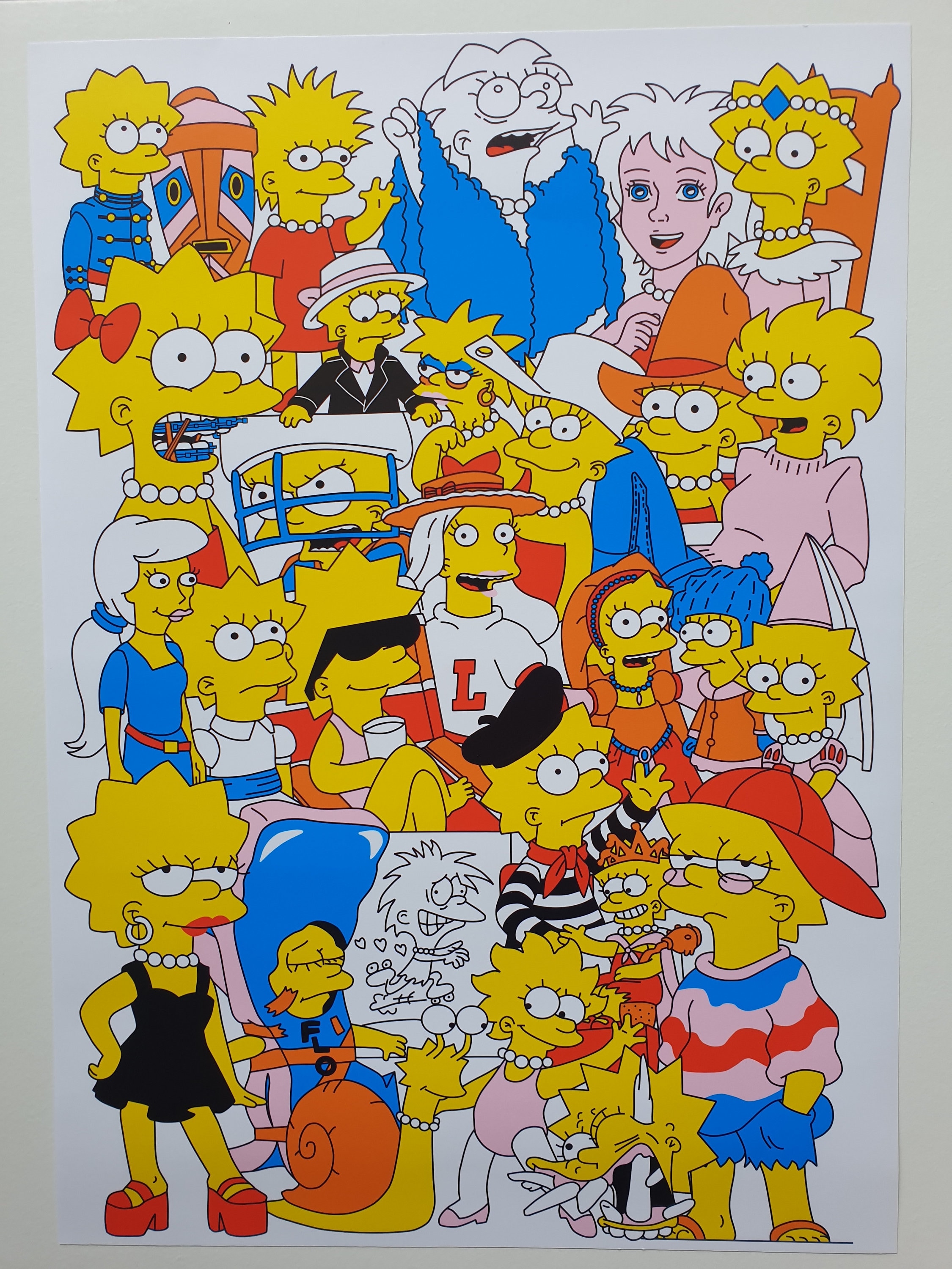 DIGITAL Simpsons A3 Poster - Simpsons Wall Art - Life of Lisa (unframed ...