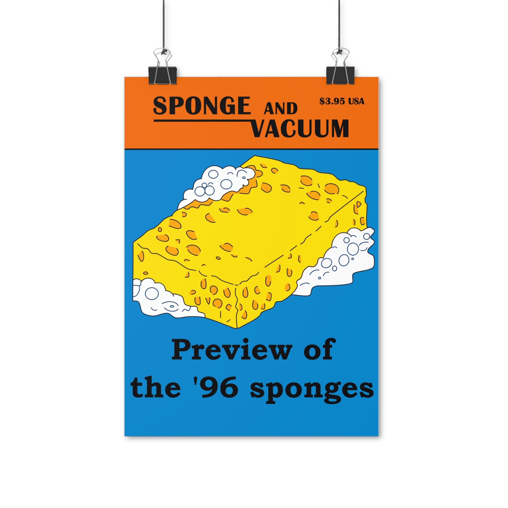 DIGITAL Simpsons A3 Poster Simpsons Wall Art Sponge and Vacuum unframed ...