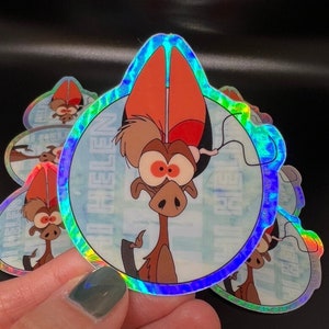 Holographic Hi Helen Sticker, Vinyl Ferngully Inspired Sticker ...