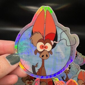 Holographic Hi Helen Sticker, Vinyl Ferngully Inspired Sticker ...