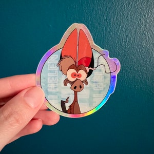 Holographic Hi Helen Sticker, Vinyl Ferngully Inspired Sticker ...