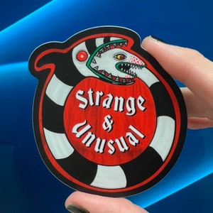 Strange and Unusual Vinyl Sticker, Sandworm Sticker, Halloween Gift ...
