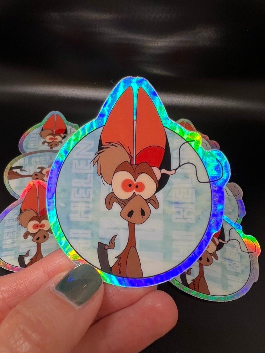 Holographic Hi Helen Sticker Vinyl Ferngully Inspired - Etsy