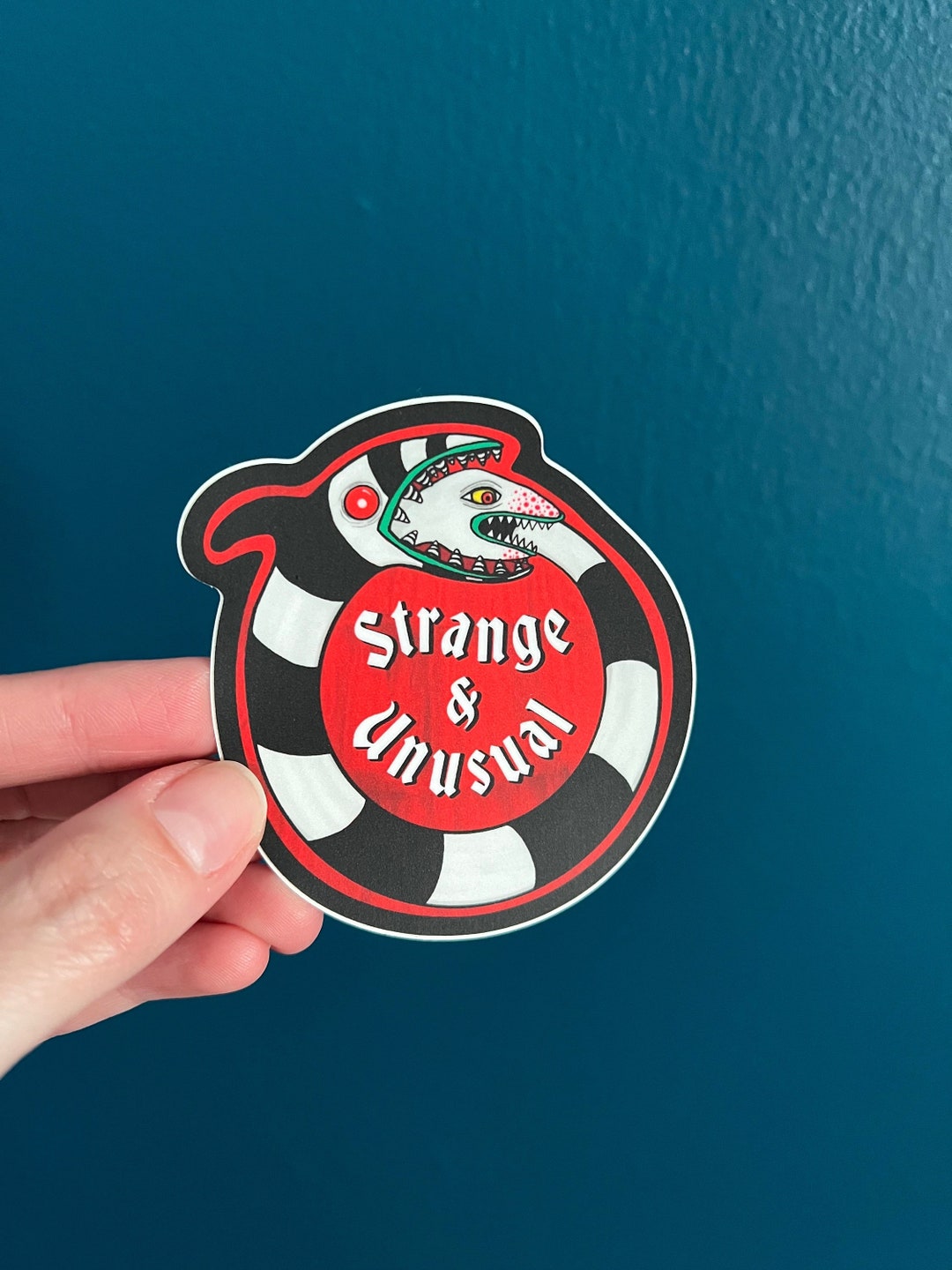 Strange and Unusual Vinyl Sticker, Sandworm Sticker, Halloween Gift ...