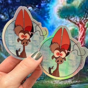 Holographic Hi Helen Sticker, Vinyl Ferngully Inspired Sticker ...