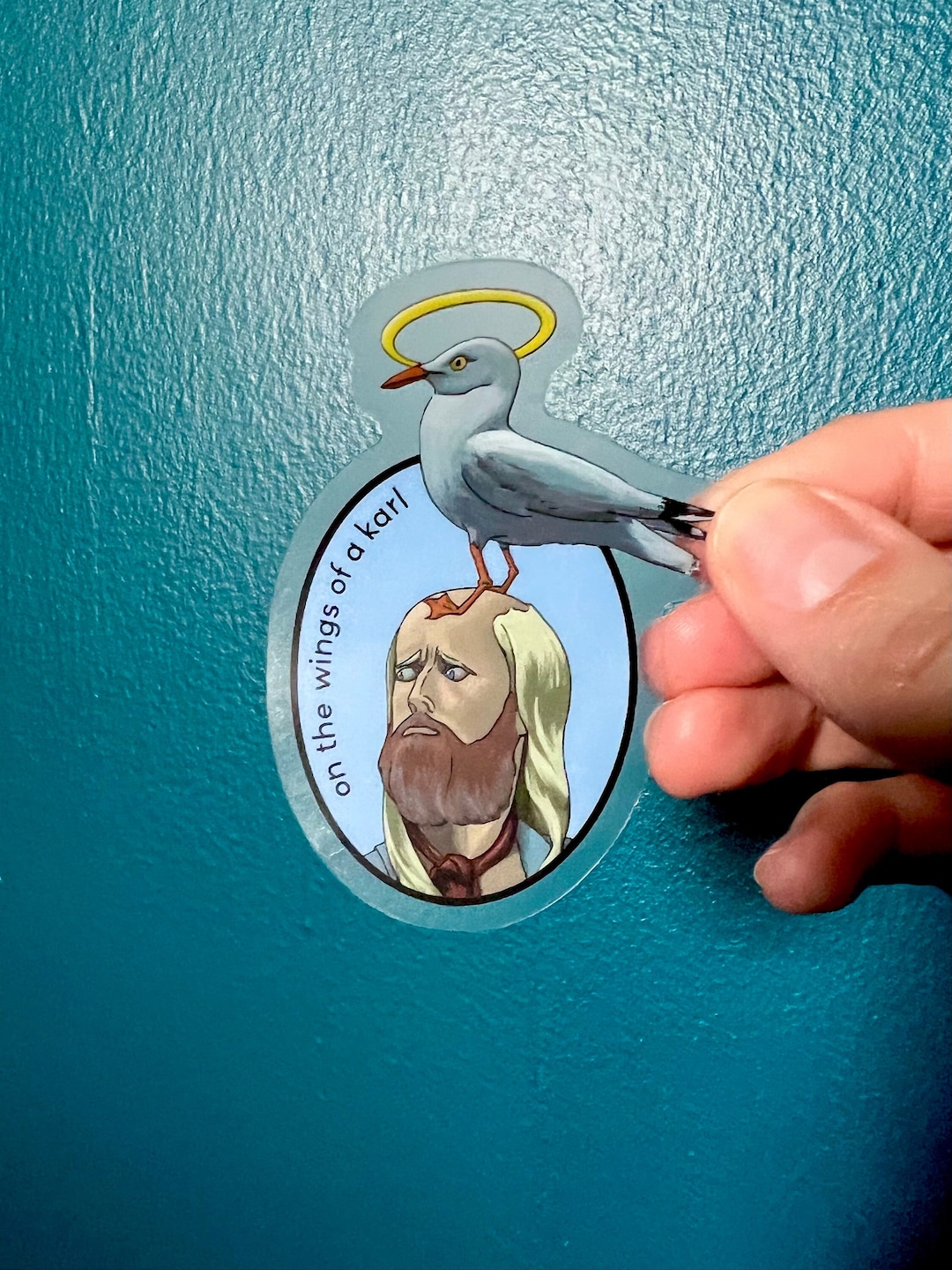 Frosted on the Wings of a Karl Sticker, Pirate Show Sticker - Etsy