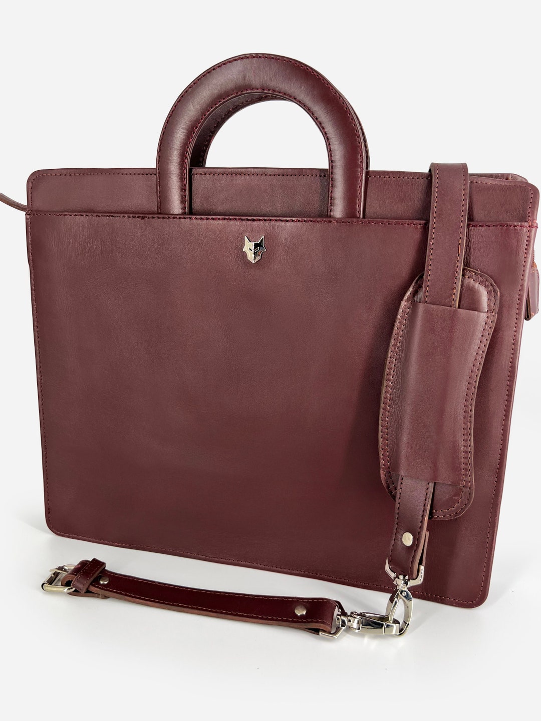 Personalized Leather Briefcase. Laptop Briefcase. Briefcase Men, Women ...