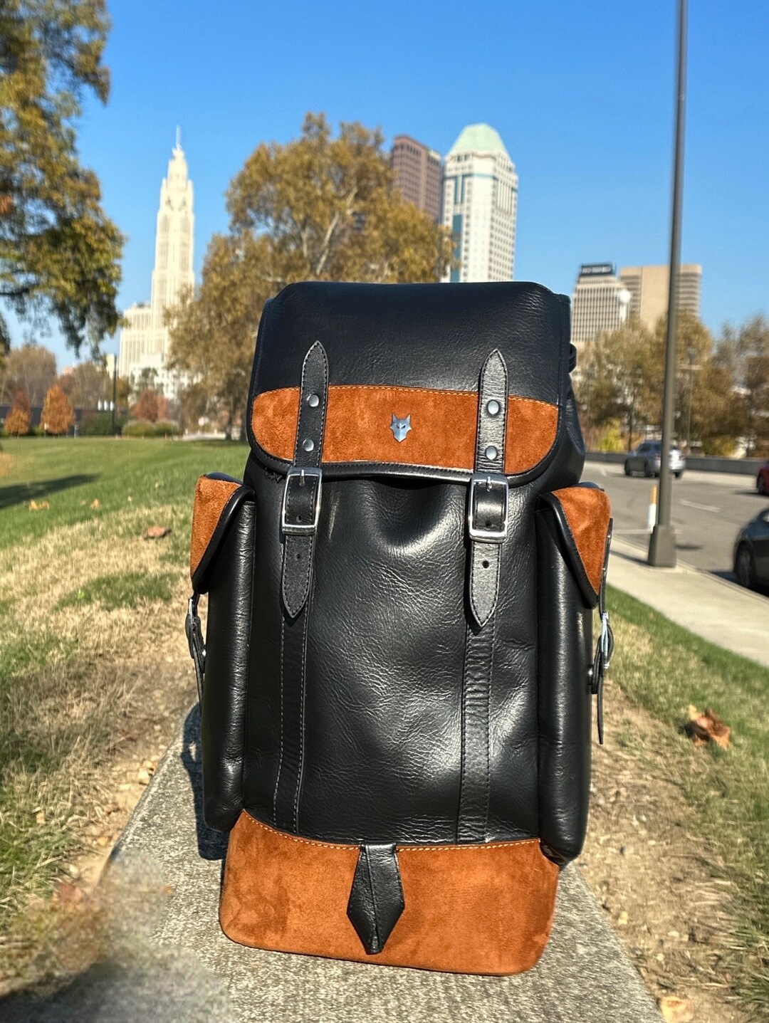 Full Grain Suede Backpack. Office Backpack. Travel Backpack. Laptop Bag ...