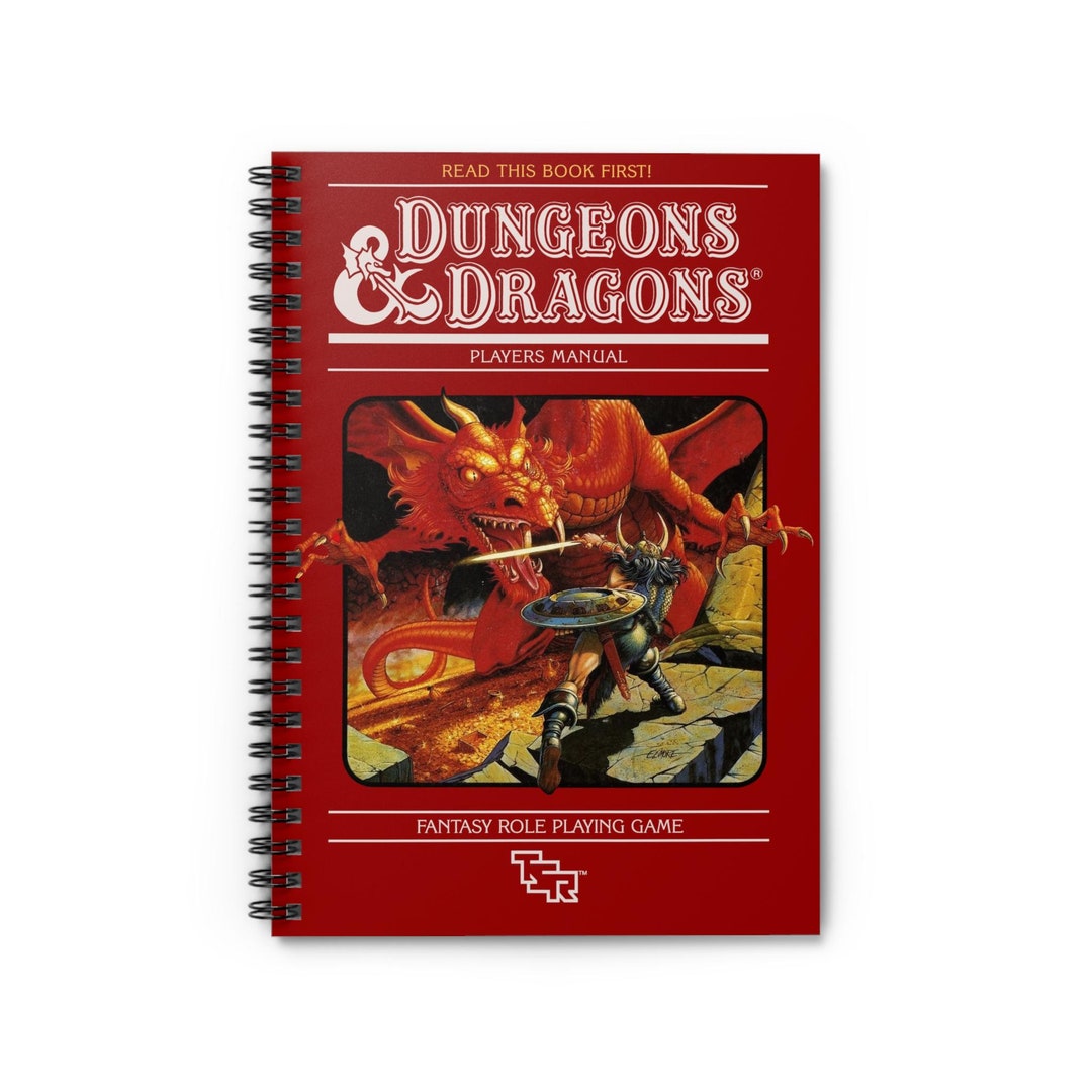 Retro D&D Red Box Art Spiral Notebook: Dungeons and Dragons Journal - Etsy