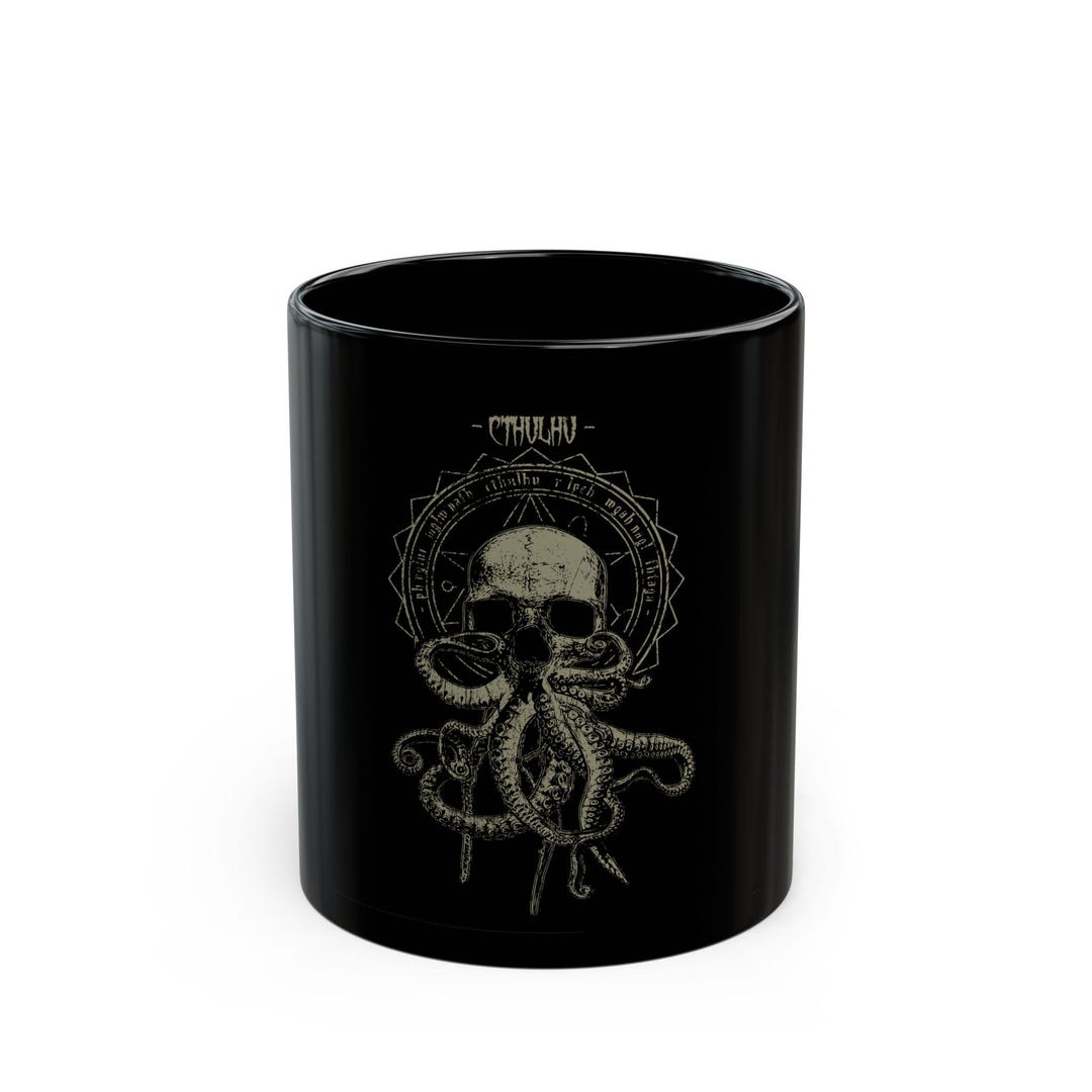 Cthulhu Mug, Lovecraftian Gift, Horror Coffee Cup, Gothic Tea Mug ...