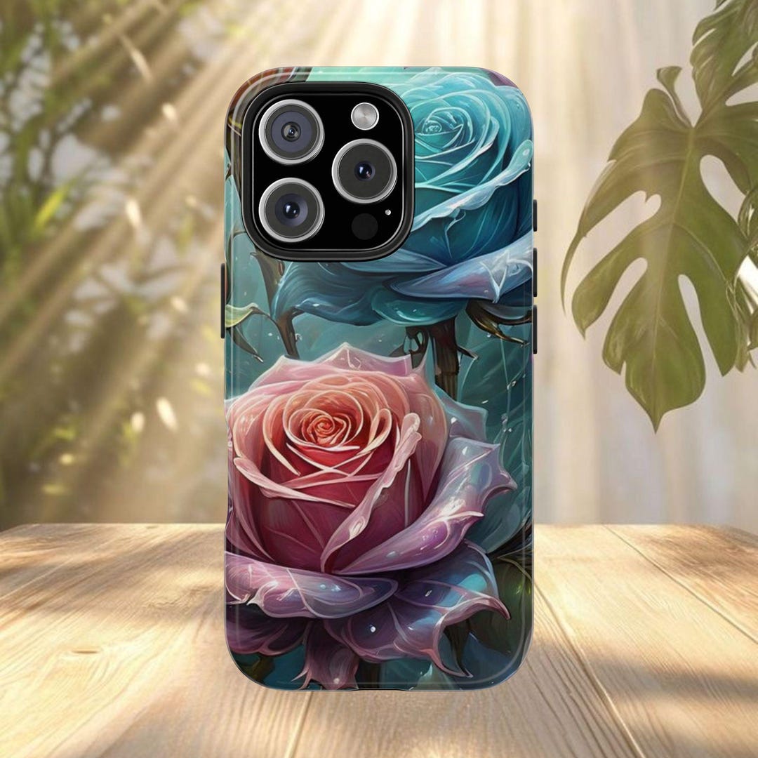 Tough Floral Rose Painted Roses Phone Case for Samsung Galaxy & iPhone ...