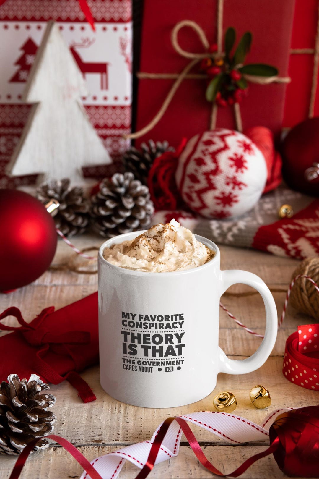 Funny Conspiracy Theory Ceramic Mug - Gift for Coffee Lovers, Tea Cup ...
