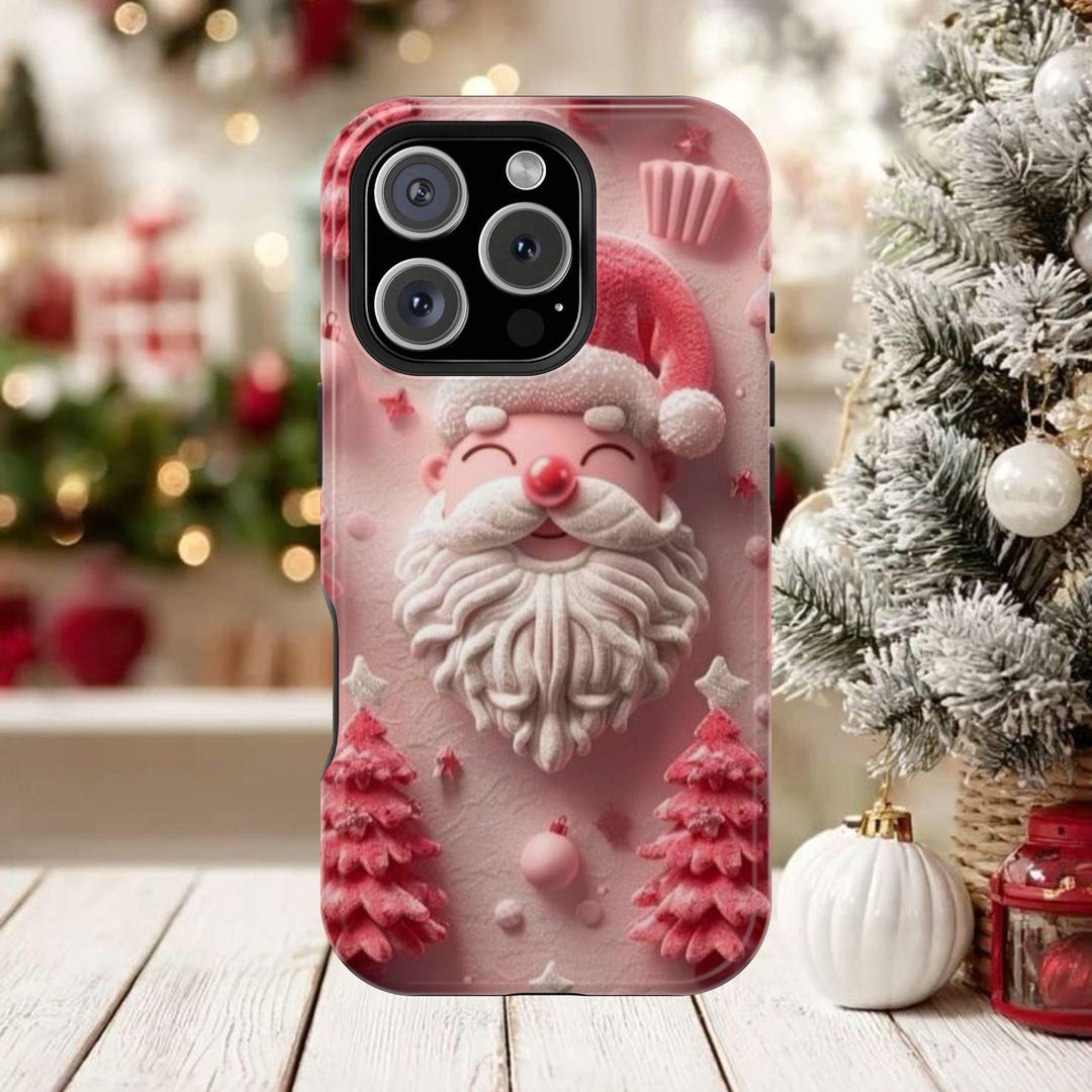 Christmas Santa Phone Case, Magnetic Impact-resistant Cases, Holiday ...