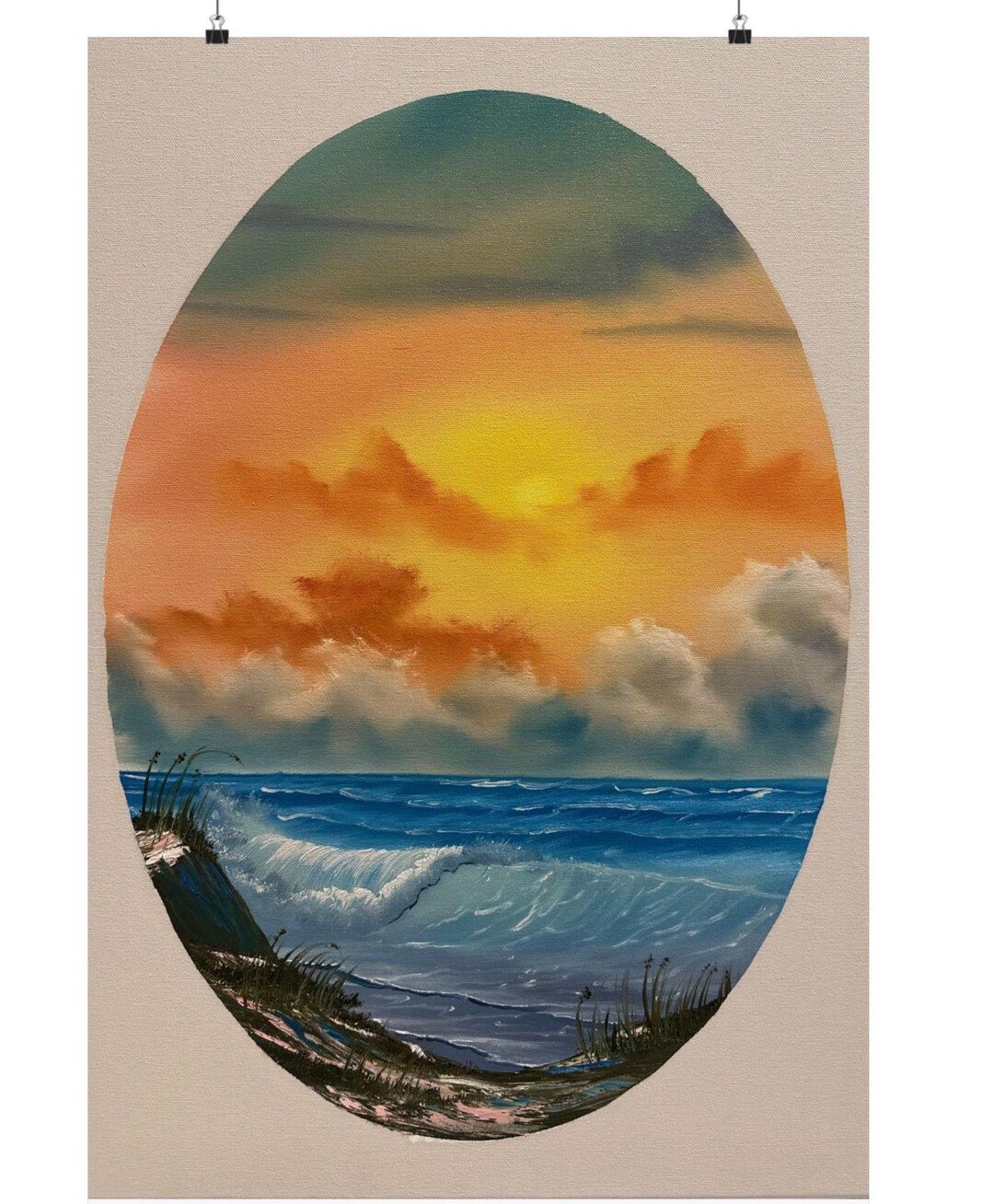 Florida Pastel Seascape Matte Poster: Coastal Wall Art Print - Etsy