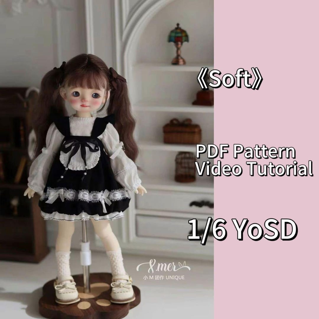 小mer BJD 1/6 BJD DOLL Patterns Soft-no Seam Allowance Included - Etsy