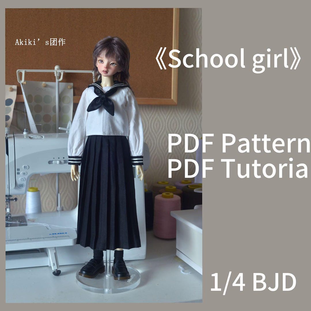 BJD 1/4 BJD DOLL Patterns School Girl Dress - Etsy