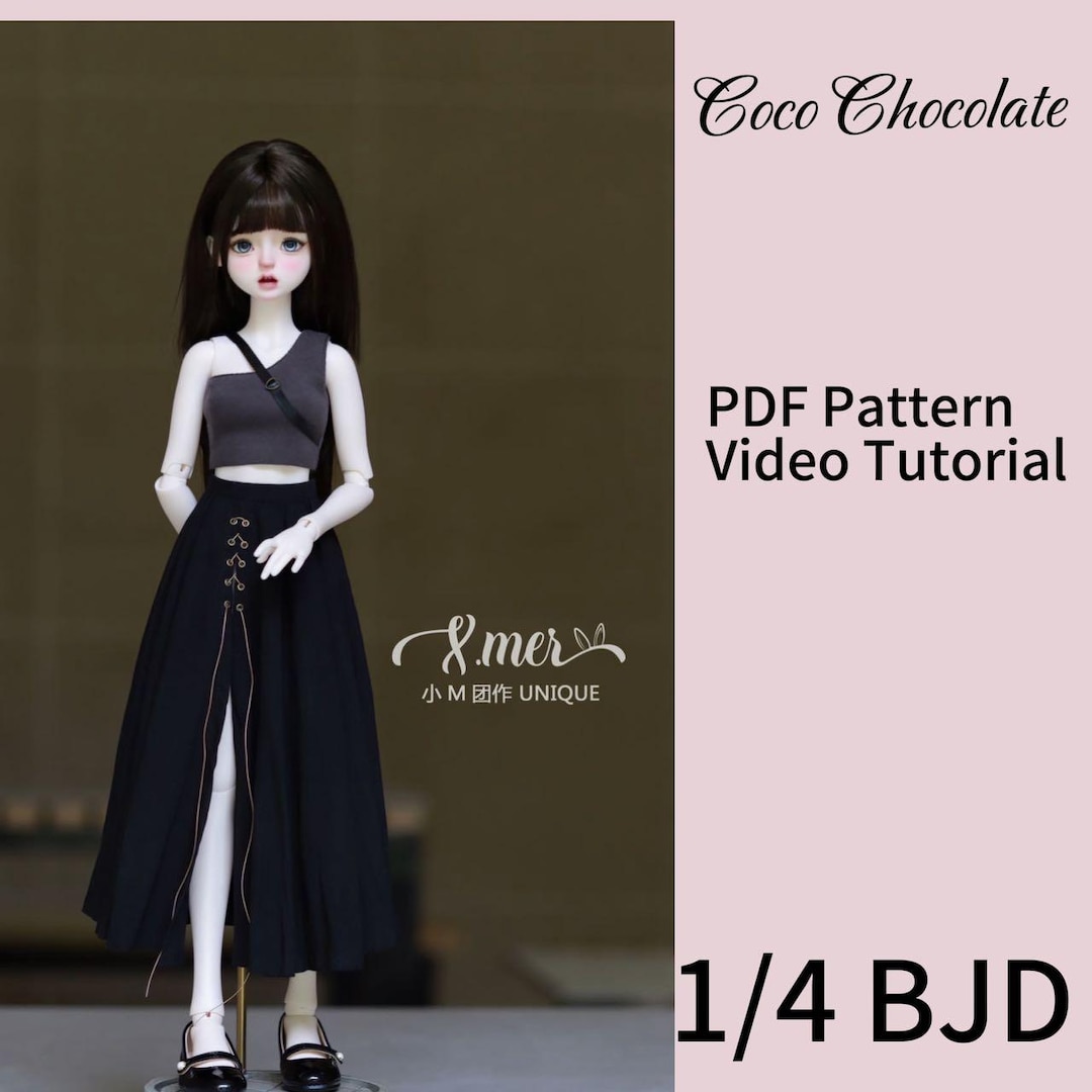 小mer BJD 1/4 BJD DOLL Patterns -coco-no Seam Allowance Included - Etsy