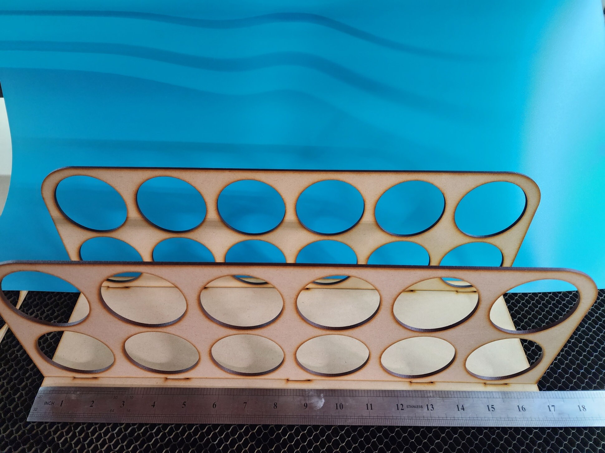 Vinyl Roll Storage Rack. Wall Mountable. 12 Large 60mm Holders - Etsy