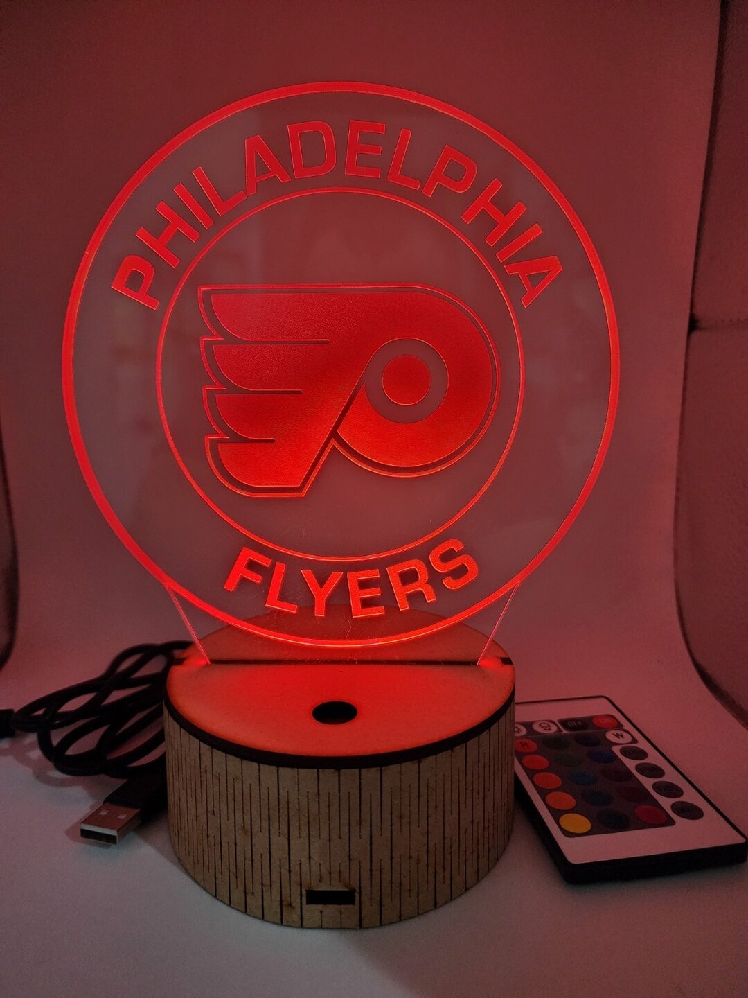 Customized LED Acrylic Lamp Sport Teams - Etsy
