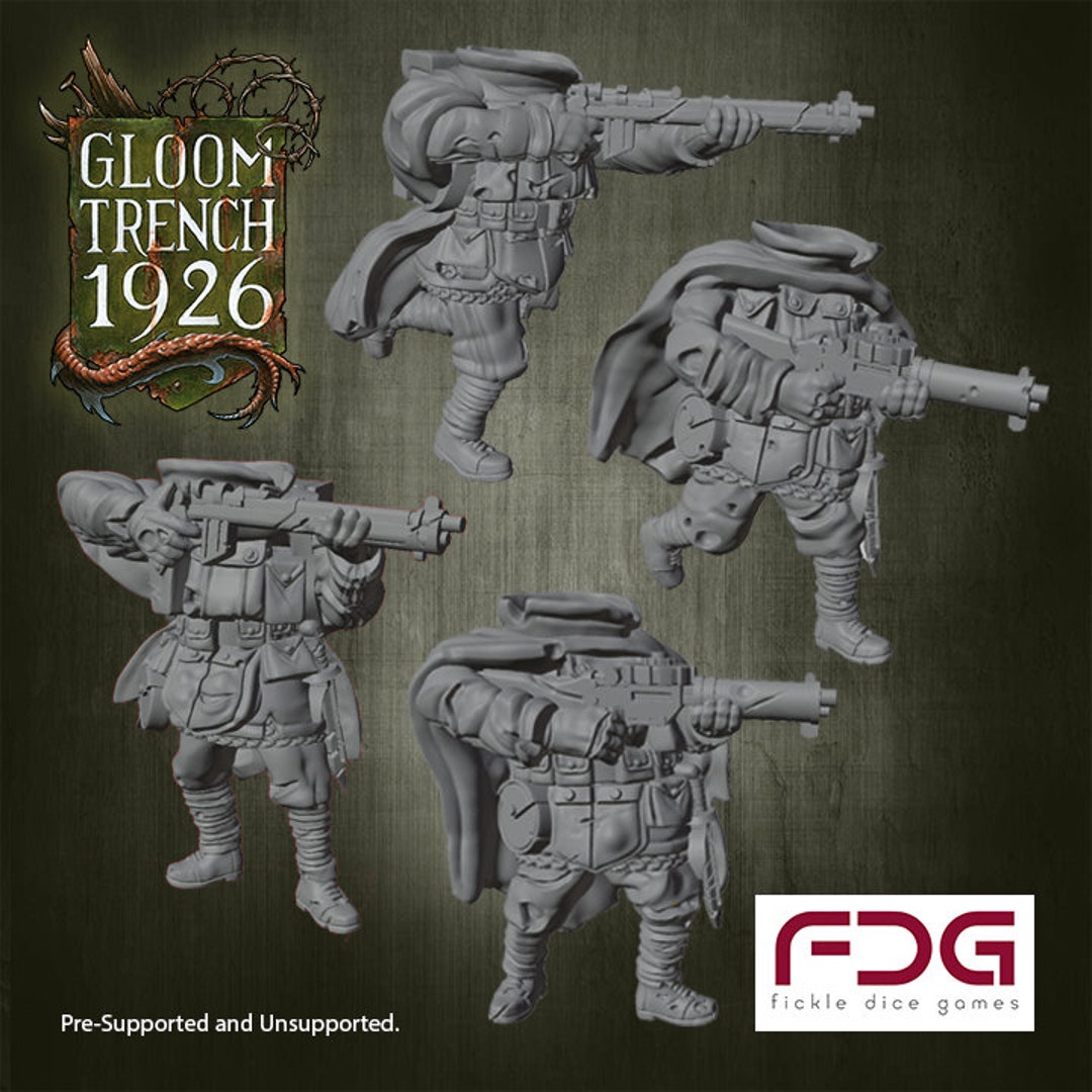 British LMG Team, Historical, Turnip28 / Wargaming, Tabletop Miniatures ...