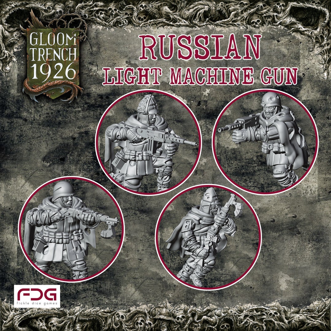 Russian LMG Team, Historical, Turnip28 / Wargaming, Tabletop Miniatures ...